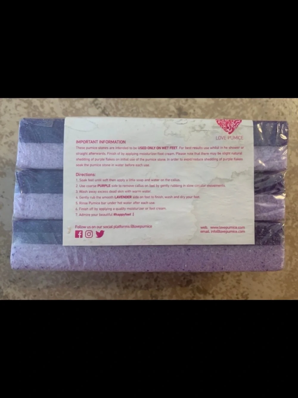 LOVE Stone | Skincare | New Love Pumice Stone 2 In For Feet Dead Skin ...